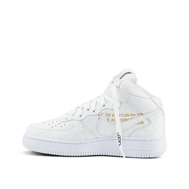 Louis Vuitton x Nike Air Force 1 Mid White - okfoot.ru
